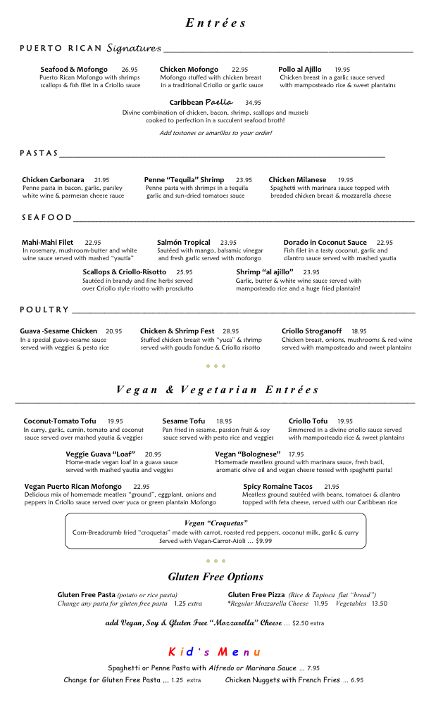 Cafe Berlin - Puerto Rican Cuisine, Vegetarian & International Restaurant